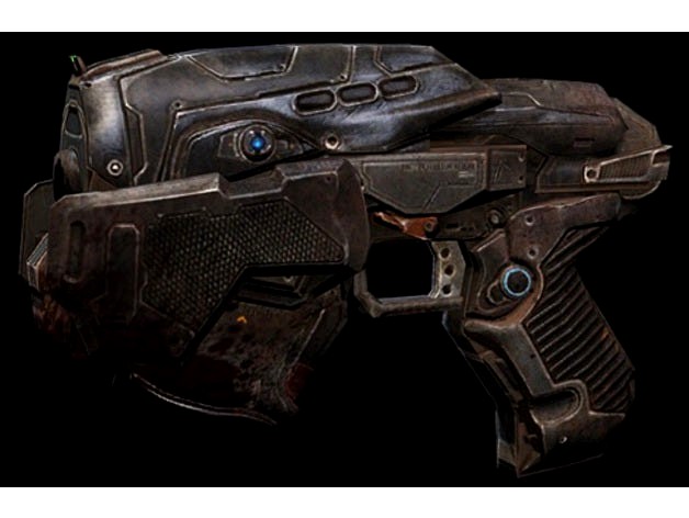 Gears of War 3 snub pistol by cnPv_official 3d model