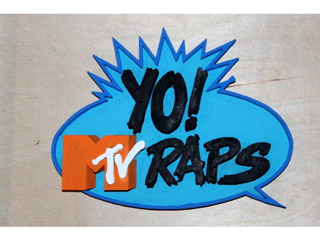 YO! MTV Raps Logo by jbrum360 3d model