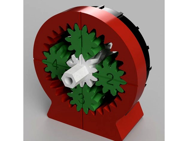100:1 Compound Planetary Gear Reducer by Gear_Down_For_What 3d model