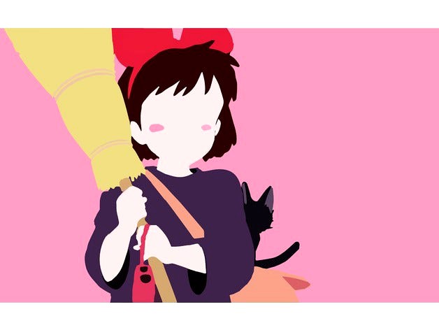 Kiki's Delivery Service (Minimalist) by Yuyuy75 3d model