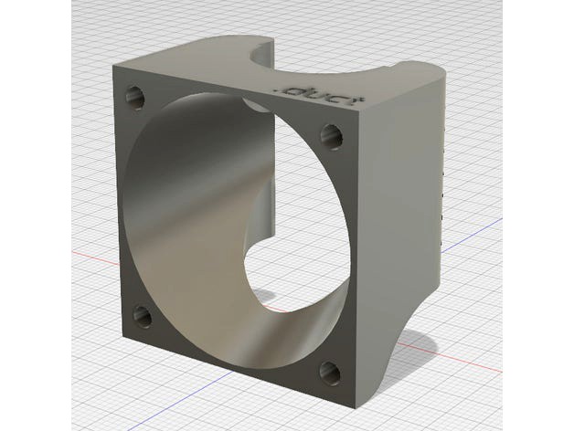 E3D v6 Fan Duct 40mm .duct by Aynareth model