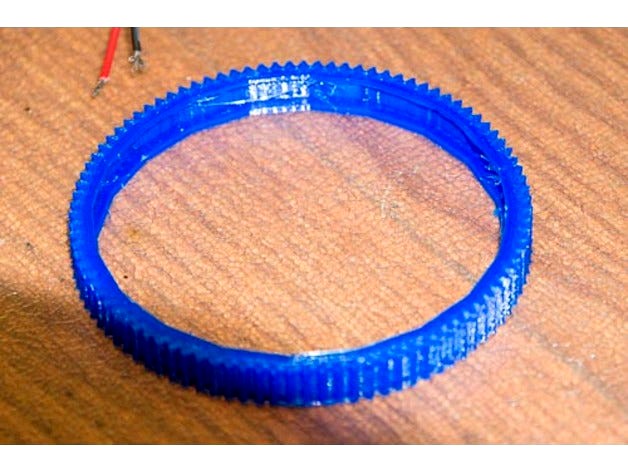 Tire tread for Arduino Self balancing robot by wenzej 3d model