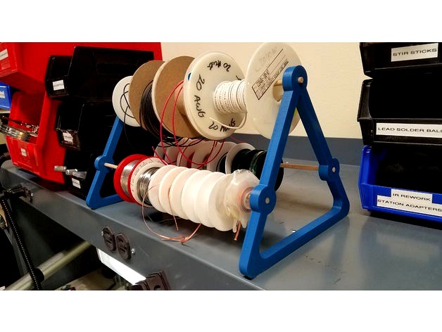 Wire Spool Rack 3 Tier by rynkidink 3d model