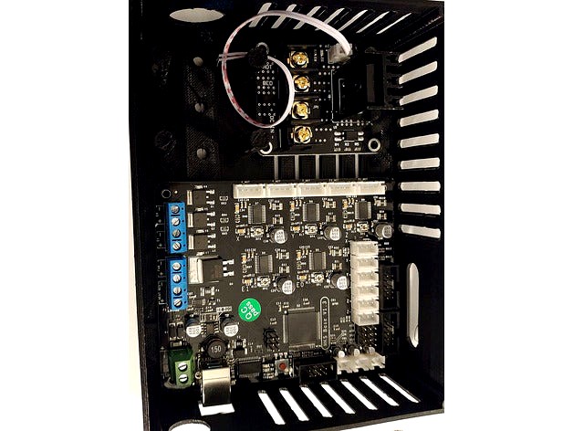MKS Base 1.3 + Mosfet case by GreatThreeD 3d model
