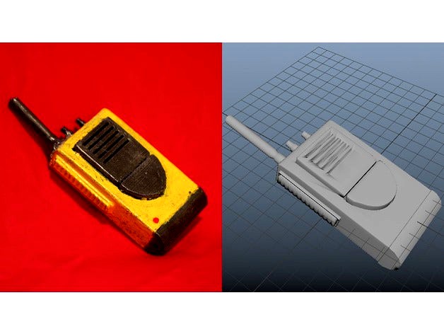 Firewatch Radio 3D Model for 3D Printing - With Bonus Red Radio by RedOrb