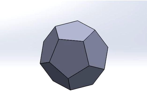 Dodecaedro básico [Basic dodecahedron] by cuboxis 3d model