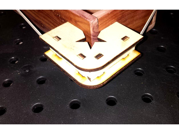 Laser Cut Square Corners by SDMFabShop 3d model