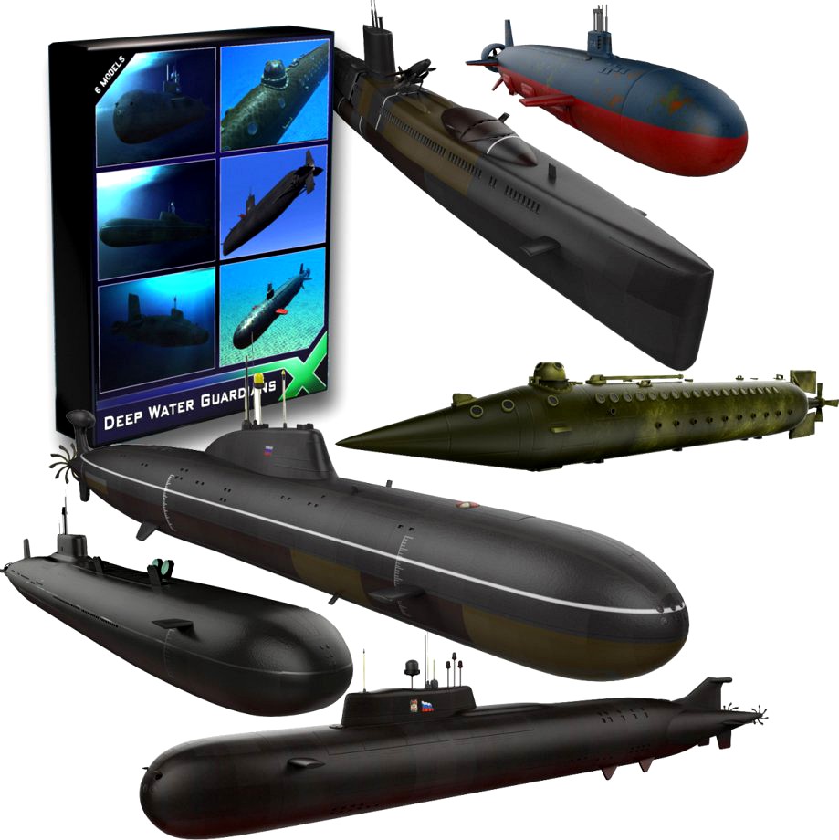 Deep Water Guardians - Submarine Collection3d model