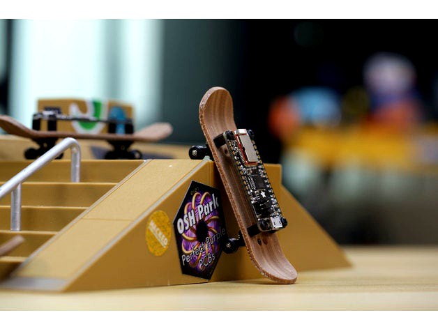 Feather Fingerboard by adafruit 3d model