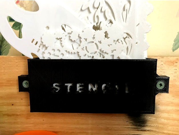 Stencil_Case by telepathboy 3d model
