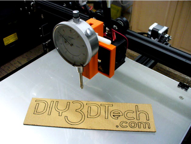 Creality CR-10 Dial Indicator Mount for Bed Level/Tramming by DIY3DTech ...