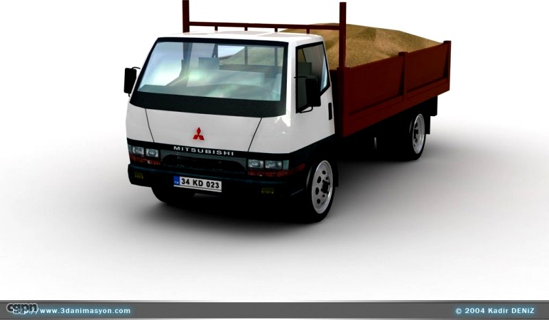 Mitsubishi Canter 1 Low Poly3d model