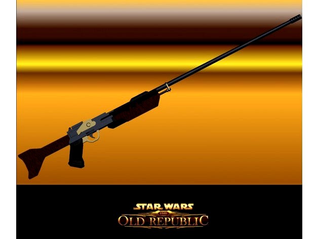 Tusken Raider Cycler Rifle (Basic from SWToR) by BlueGecko 3d model
