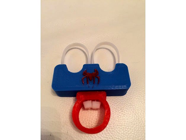 SPIDERMAN Thumb Cuffs by mussy 3d model