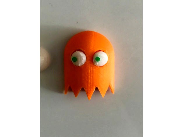 Pac-Man Ghost Eyes by CD_MT 3d model