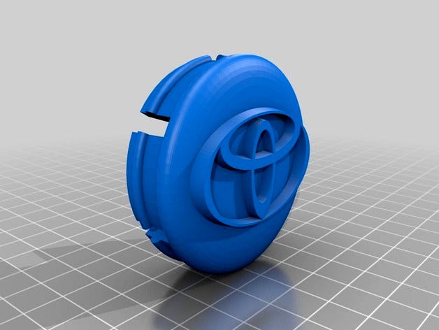 Toyota Prius Wheel Center Cap by alexanderik 3d model