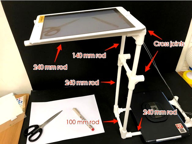 iPad Recording Stand by hachihung 3d model