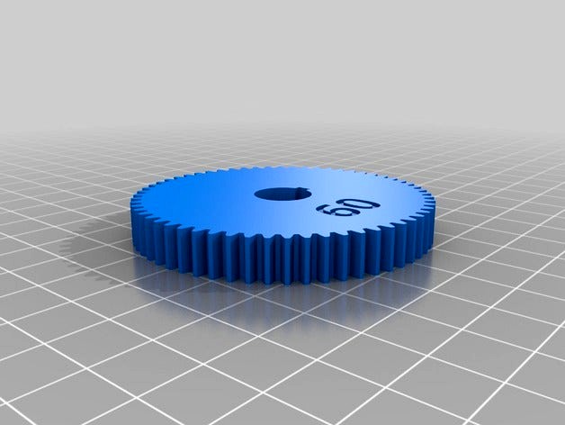 7 X 10 Mini lathe change gears (metric dimensions labeled) by kam3d model