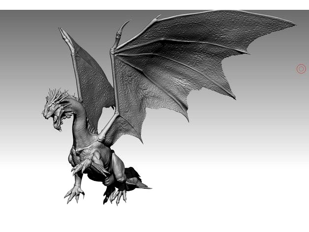 Dragon in flight by meeeeeeeeeeeeeeeeee 3d model