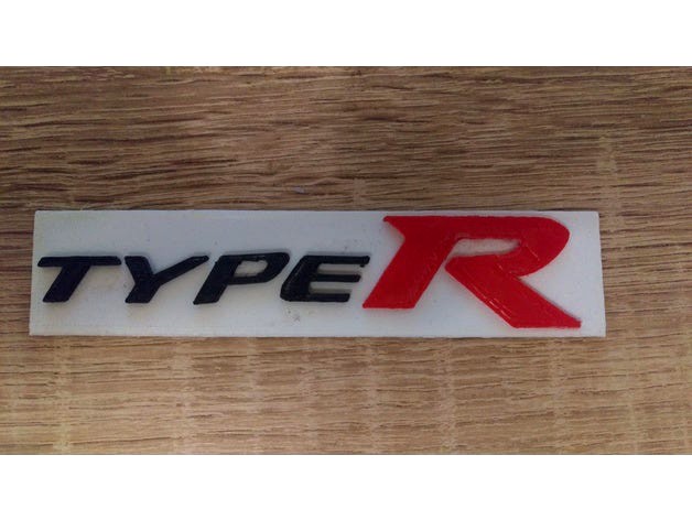 Type-R logo by SimRC 3d model