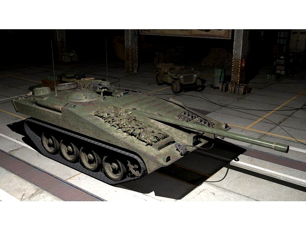 Stridsvagn S1/Strv S1 by 3DimensionPrinter model