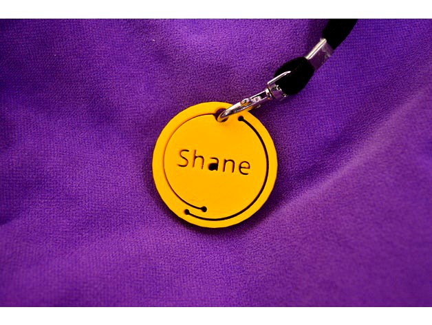 Shane name tag by utechlab 3d model