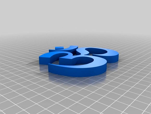 Namaste Symbol by abrokadabra 3d model
