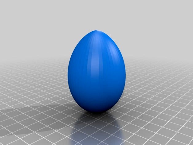 Customizable Egg Model by artdavis 3d
