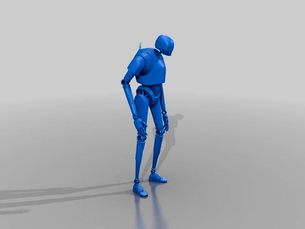 Rogue Ones K2SO Full Size Working Project by Jace1969 3d model