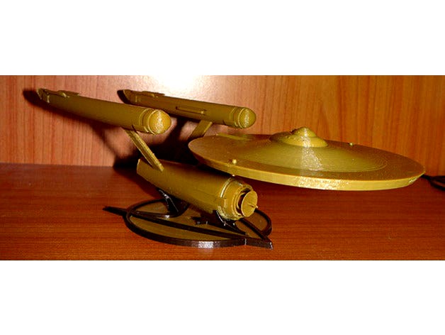 TOS USS Enterprise and Stand by KmanStudios 3d model