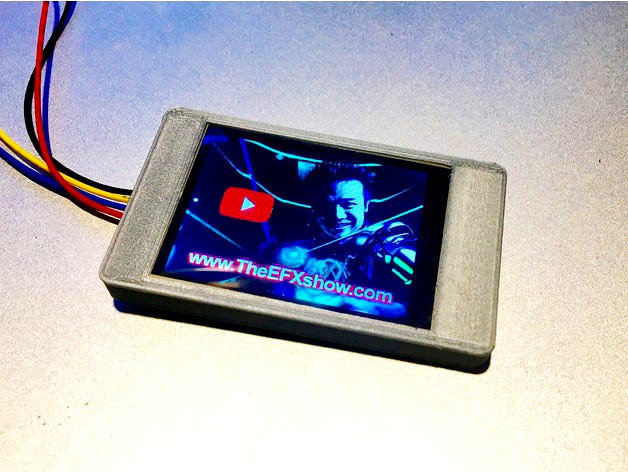 Clean & Slim Case for Nextion 2.4" Display Module by KikiTay 3d model