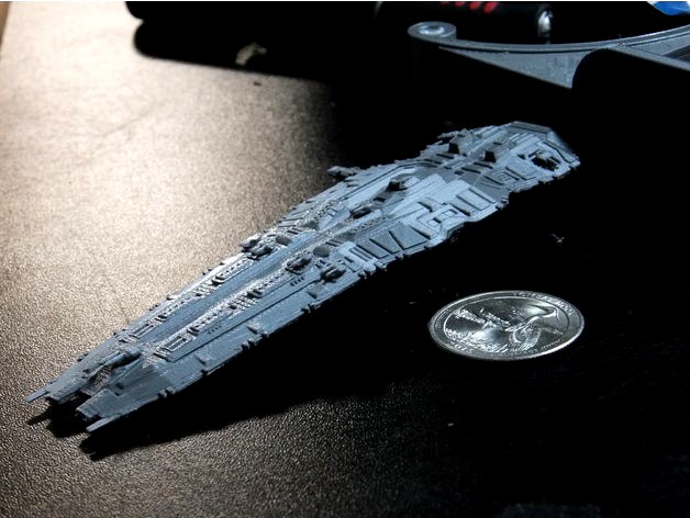Hiigaran Battlecruiser - Maximum Battleship Homeworld 2 by Verskon 3d model