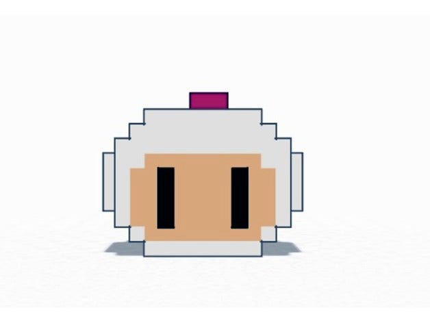 Super Bomberman R Head ( All 8 Bombermen bros) by Amplitu 3d model