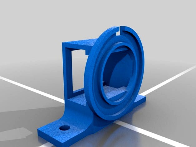 Microsoft Lifecam HD-3000 Mount with 60mm LED by bkahan 3d model