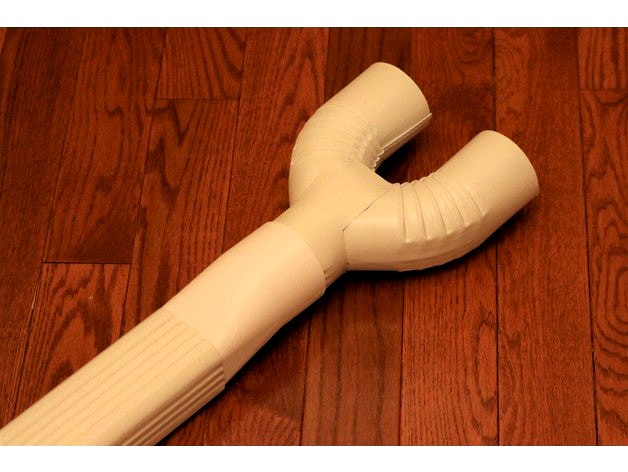 Downspout Adapter: Round to Rectangular by kandress 3d model