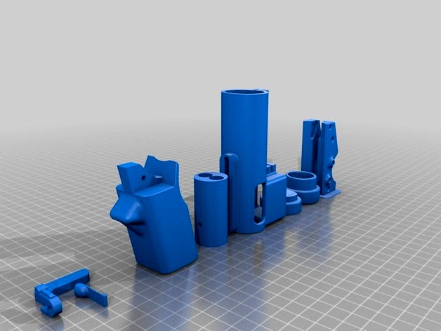 HOW AN OPEN BOLT SMG WORKS by mussy 3d model