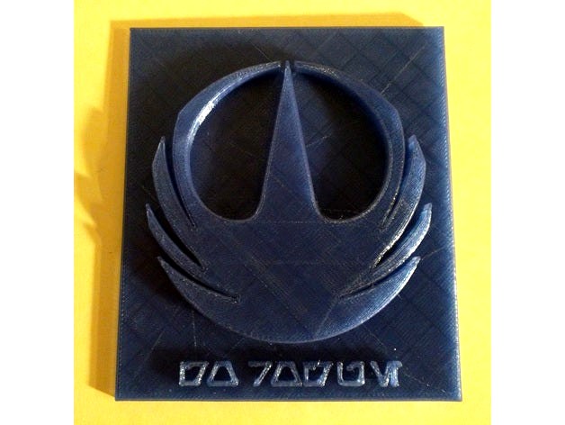 Rogue One Logo by slonomis 3d model