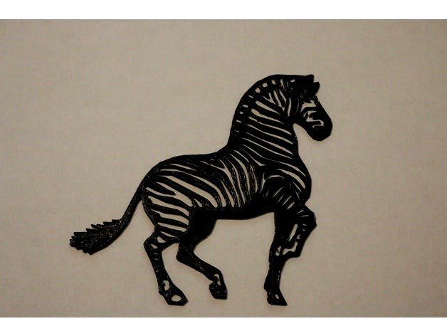 Zebra 2d Art by B_Layne 3d model