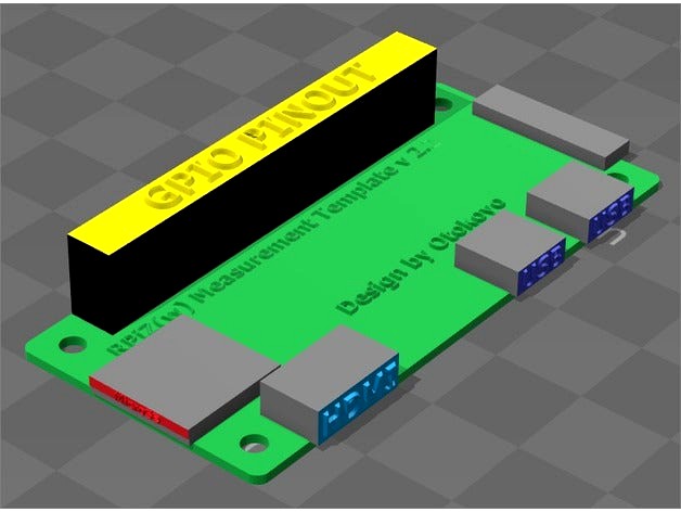Raspberry Pi Zero Sizing Template v2.2 by thomaswade_engineer 3d model