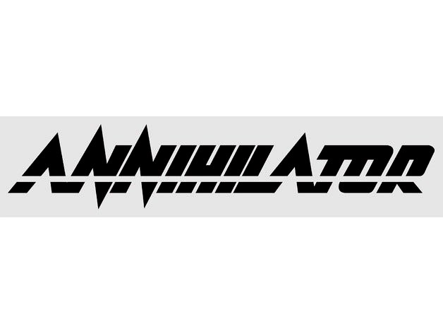 Annihilator Logo by V8PoweredMantis 3d model