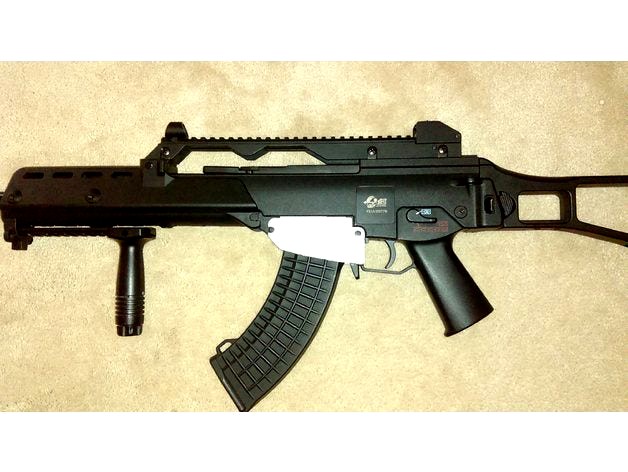 Airsoft G36 to AK Mag Adapter by enone 3d model