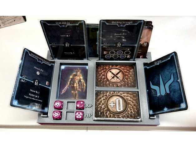 Gloomhaven character dashboard by Steamrunner 3d model