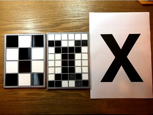 Bitmap Pixels Grid Model by hachihung 3d