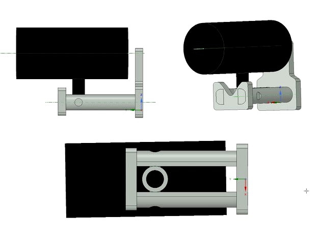Oculus Camera Mount by MDalton10 3d model