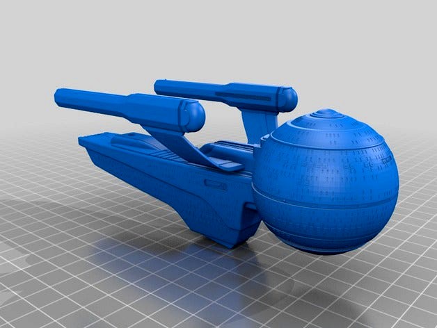 Star Trek Olympic class Hospital ship 1:2000 by outcastrc 3d model