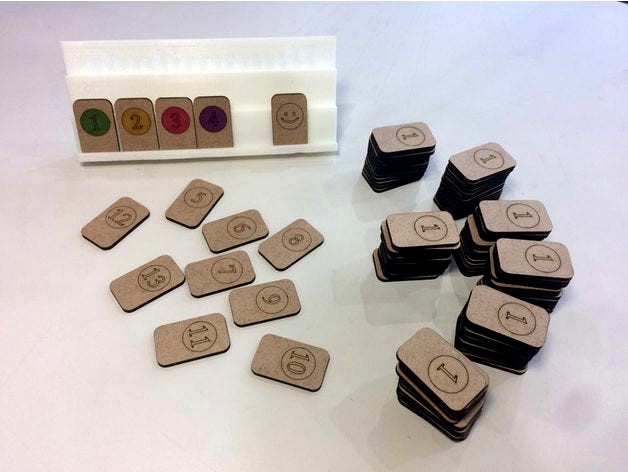 Rummikub for laser cut by PJ_ 3d model