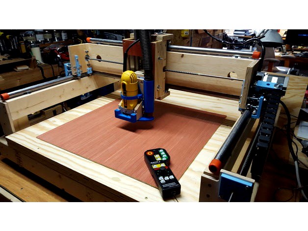 Dewalt D26670 Router Mount For CNC Build by 3ddanl model