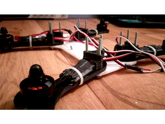 250 3d Printed Drone Arduino Multiwii By Electronoobs Model