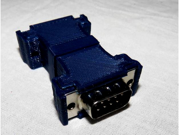 DB9 Connector Adapter by daneelg 3d model