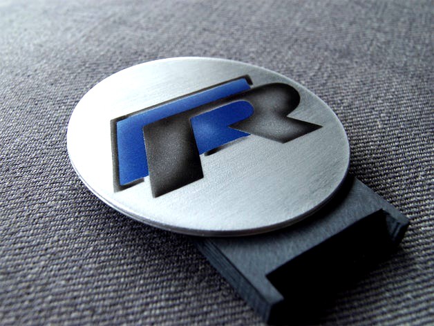 VW R-line logo stencil by Kiromancer 3d model